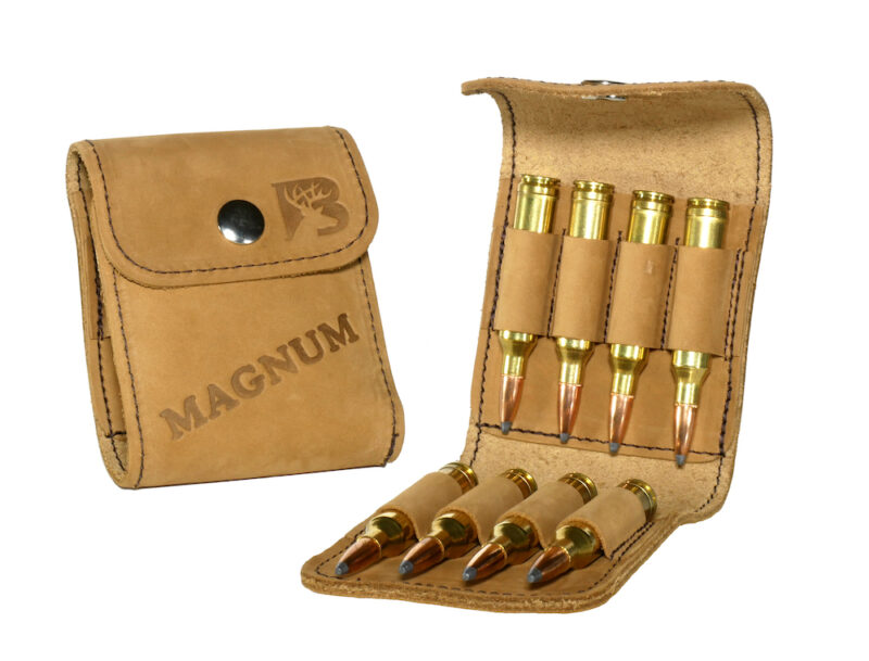 Leather Ammo Case – Black / Brown – 10 Regular Loops – Bandera USA ...